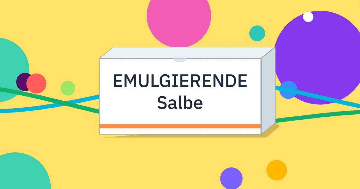 Symbolbild: Packung mit der Aufschrift EMULGIERENDE Salbe (PZN 18359983) – Verfügbarkeit und Bezug in Apotheken in Frankfurt am Main