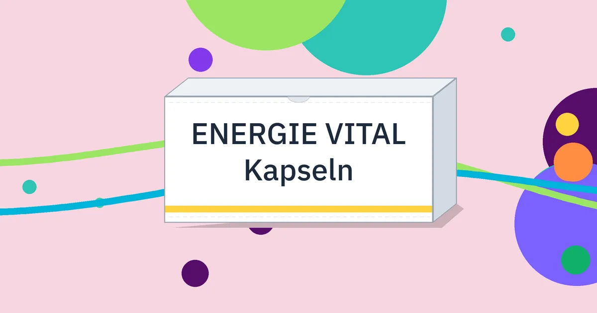 Symbolbild: Packung mit der Aufschrift ENERGIE VITAL Kapseln (PZN 18197523) – Verfügbarkeit und Bezug in Apotheken in Frankfurt am Main