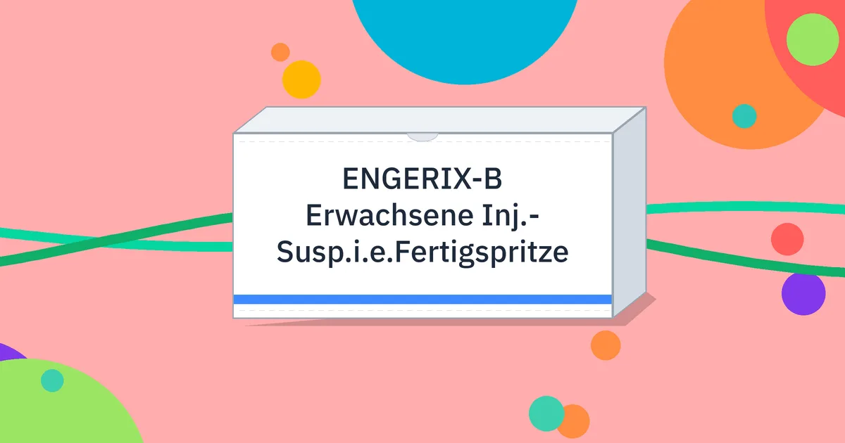 Symbolbild: Packung mit der Aufschrift ENGERIX-B Erwachsene Inj.-Susp.i.e.Fertigspritze (PZN 01106835) – Verfügbarkeit und Bezug in Apotheken in Frankfurt am Main