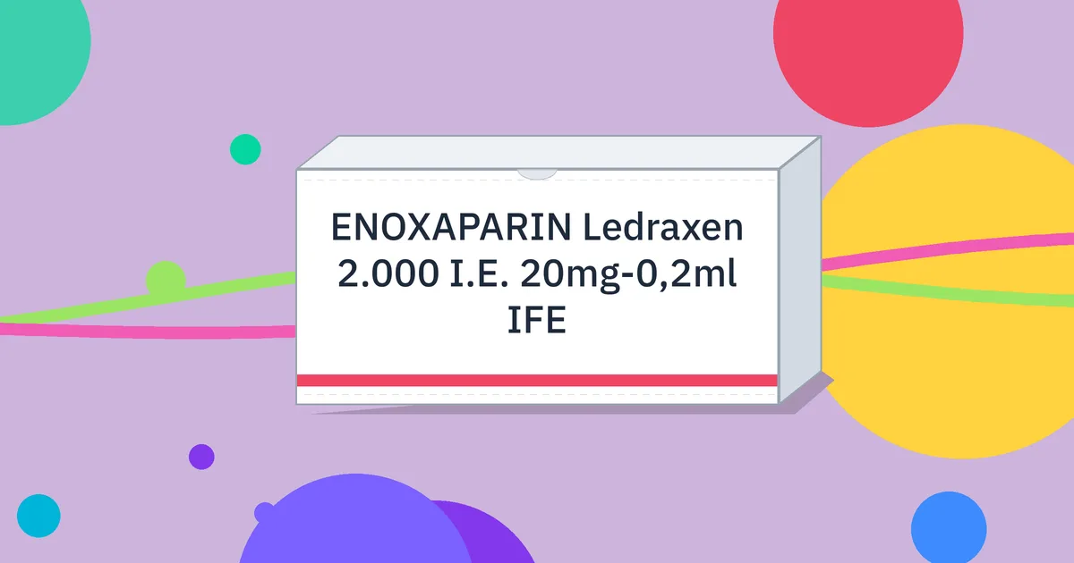 Symbolbild: Packung mit der Aufschrift ENOXAPARIN Ledraxen 2.000 I.E. 20mg-0,2ml IFE (PZN 16203053) – Verfügbarkeit und Bezug in Apotheken in Frankfurt am Main