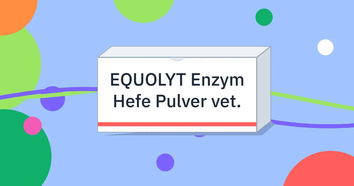 Symbolbild: Packung mit der Aufschrift EQUOLYT Enzym Hefe Pulver vet. (PZN 00503853) – Verfügbarkeit und Bezug in Apotheken in Frankfurt am Main