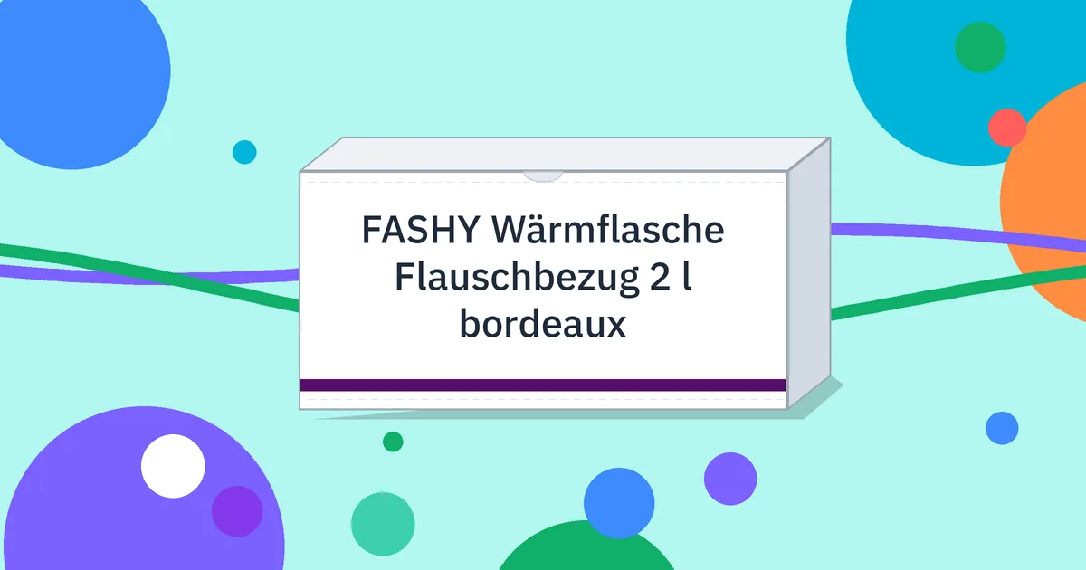 Symbolbild: Packung mit der Aufschrift FASHY Wärmflasche Flauschbezug 2 l bordeaux (PZN 18026394) – Verfügbarkeit und Bezug in Apotheken in Frankfurt am Main