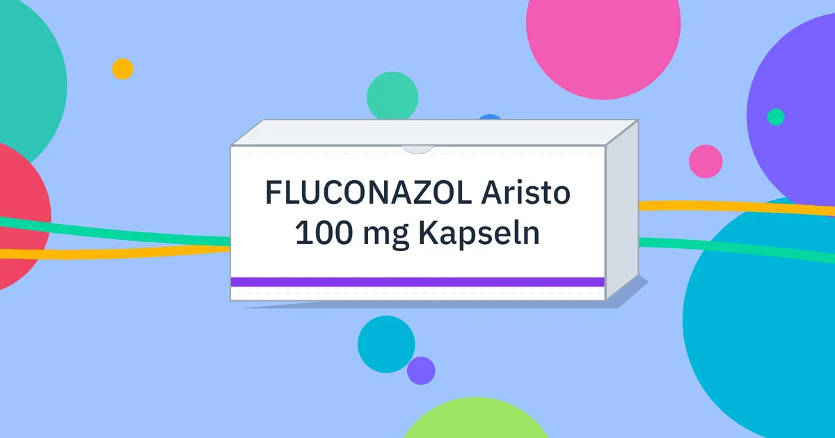 Symbolbild: Packung mit der Aufschrift FLUCONAZOL Aristo 100 mg Kapseln (PZN 07060821) – Verfügbarkeit und Bezug in Apotheken in Frankfurt am Main