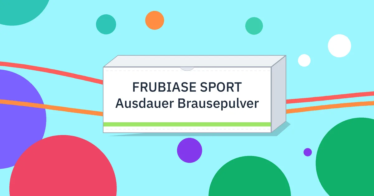 Symbolbild: Packung mit der Aufschrift FRUBIASE SPORT Ausdauer Brausepulver (PZN 07314463) – Verfügbarkeit und Bezug in Apotheken in Frankfurt am Main