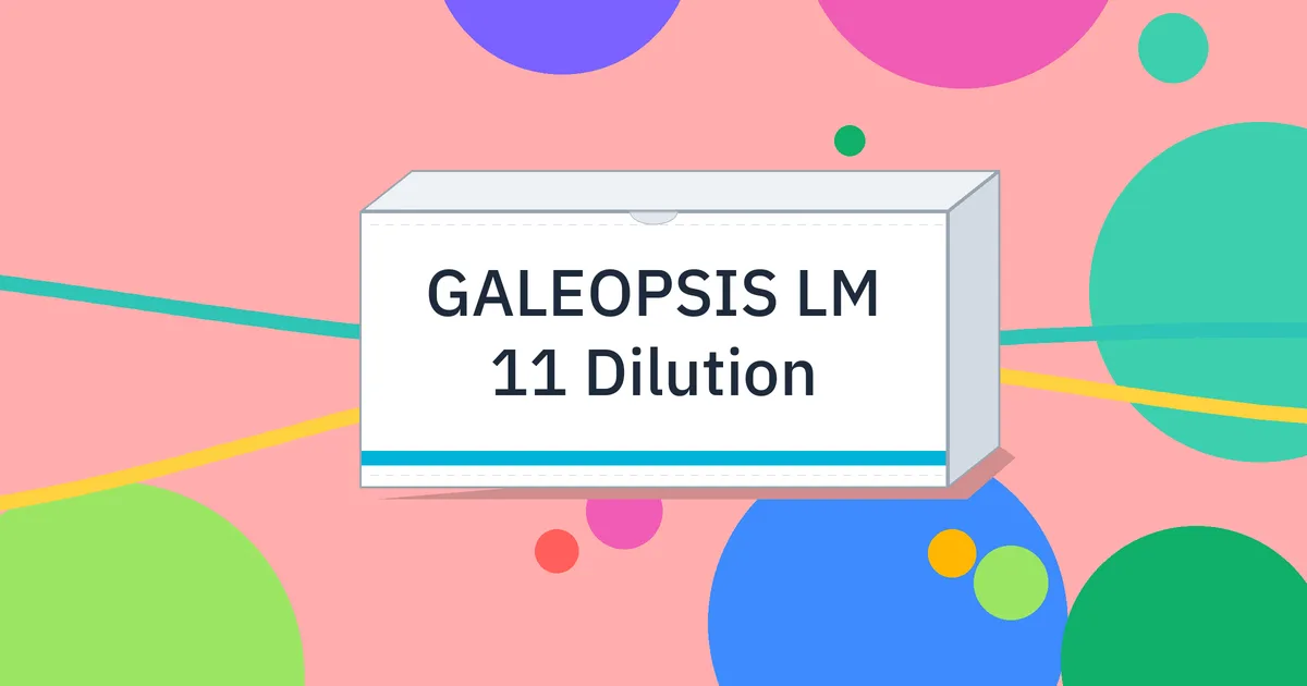 Symbolbild: Packung mit der Aufschrift GALEOPSIS LM 11 Dilution (PZN 13496190) – Verfügbarkeit und Bezug in Apotheken in Frankfurt am Main