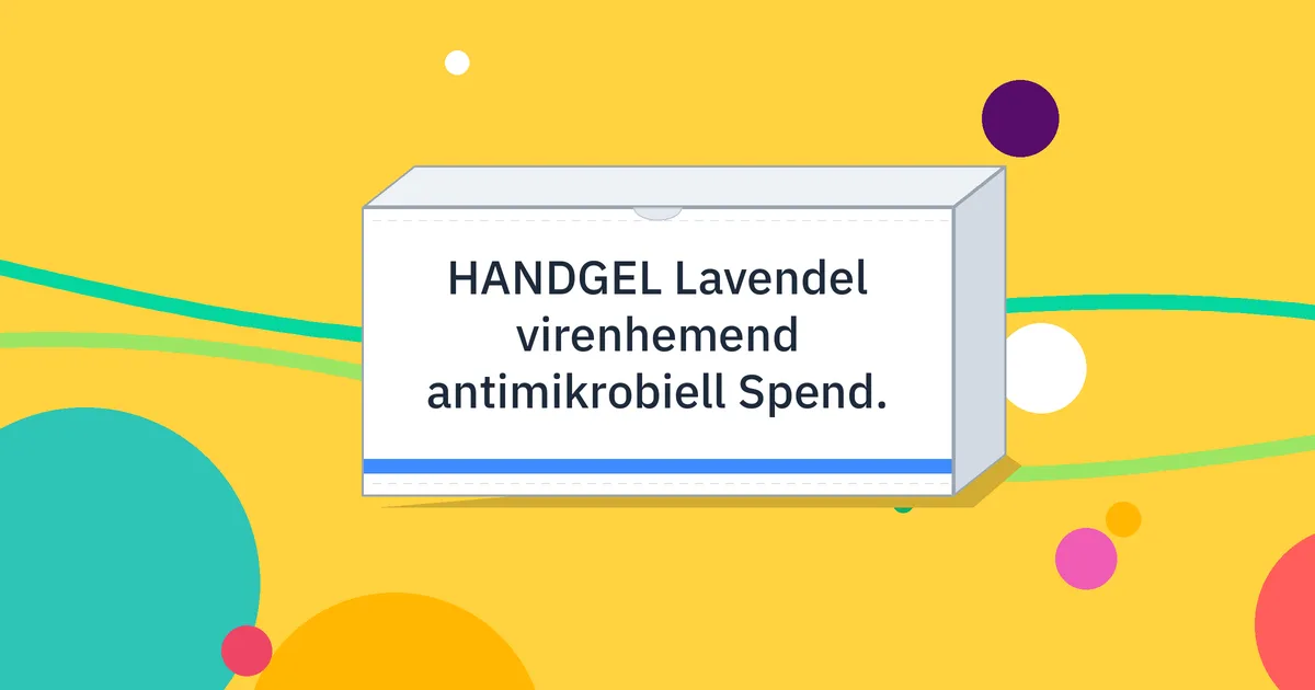 Symbolbild: Packung mit der Aufschrift HANDGEL Lavendel virenhemend antimikrobiell Spend. (PZN 15633544) – Verfügbarkeit und Bezug in Apotheken in Frankfurt am Main