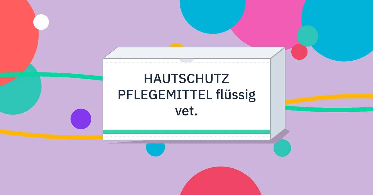 Symbolbild: Packung mit der Aufschrift HAUTSCHUTZ PFLEGEMITTEL flüssig vet. (PZN 13654973) – Verfügbarkeit und Bezug in Apotheken in Frankfurt am Main