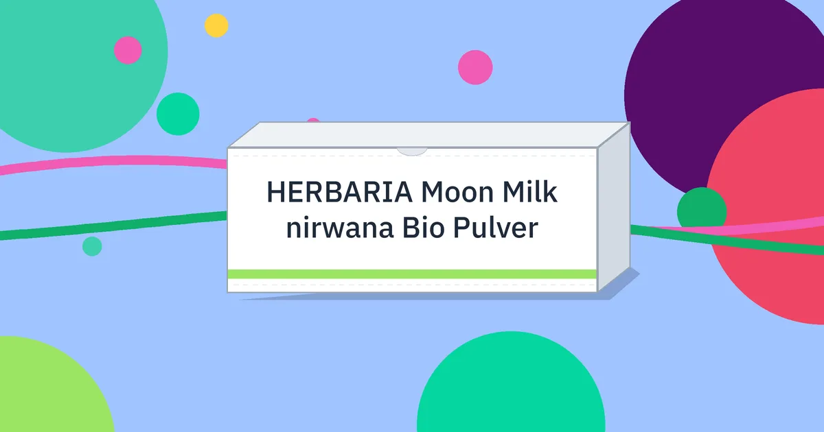 Symbolbild: Packung mit der Aufschrift HERBARIA Moon Milk nirwana Bio Pulver (PZN 16849826) – Verfügbarkeit und Bezug in Apotheken in Frankfurt am Main