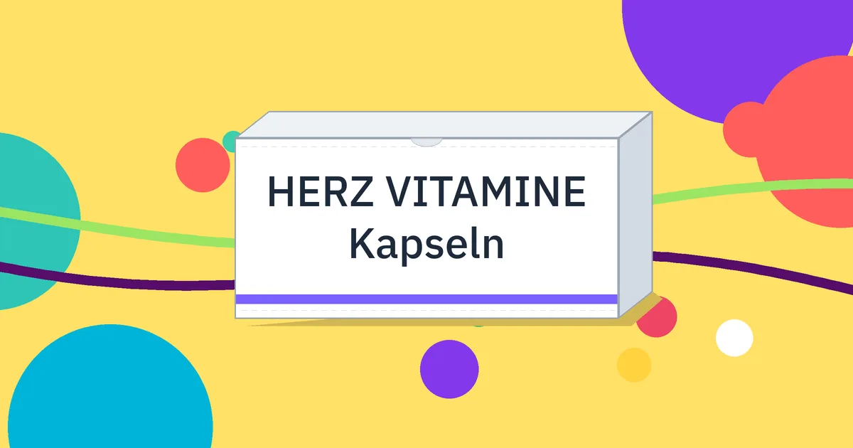 Symbolbild: Packung mit der Aufschrift HERZ VITAMINE Kapseln (PZN 09175959) – Verfügbarkeit und Bezug in Apotheken in Frankfurt am Main