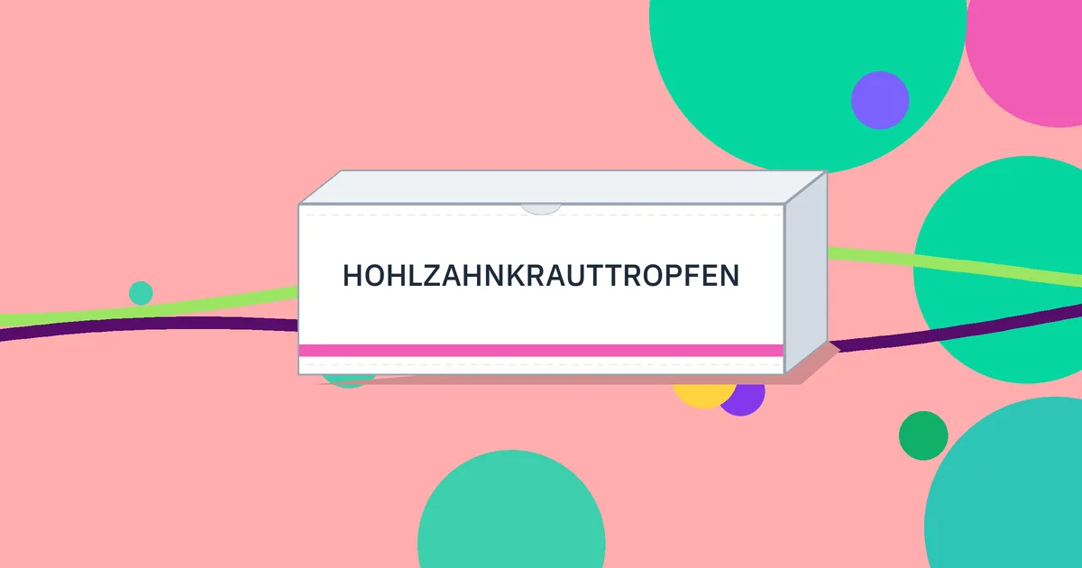 Symbolbild: Packung mit der Aufschrift HOHLZAHNKRAUTTROPFEN (PZN 11602452) – Verfügbarkeit und Bezug in Apotheken in Frankfurt am Main