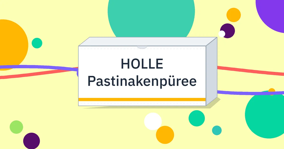 Symbolbild: Packung mit der Aufschrift HOLLE Pastinakenpüree (PZN 12553721) – Verfügbarkeit und Bezug in Apotheken in Frankfurt am Main