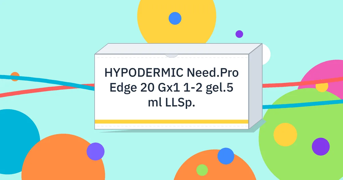 Symbolbild: Packung mit der Aufschrift HYPODERMIC Need.Pro Edge 20 Gx1 1-2 gel.5 ml LLSp. (PZN 00904210) – Verfügbarkeit und Bezug in Apotheken in Frankfurt am Main