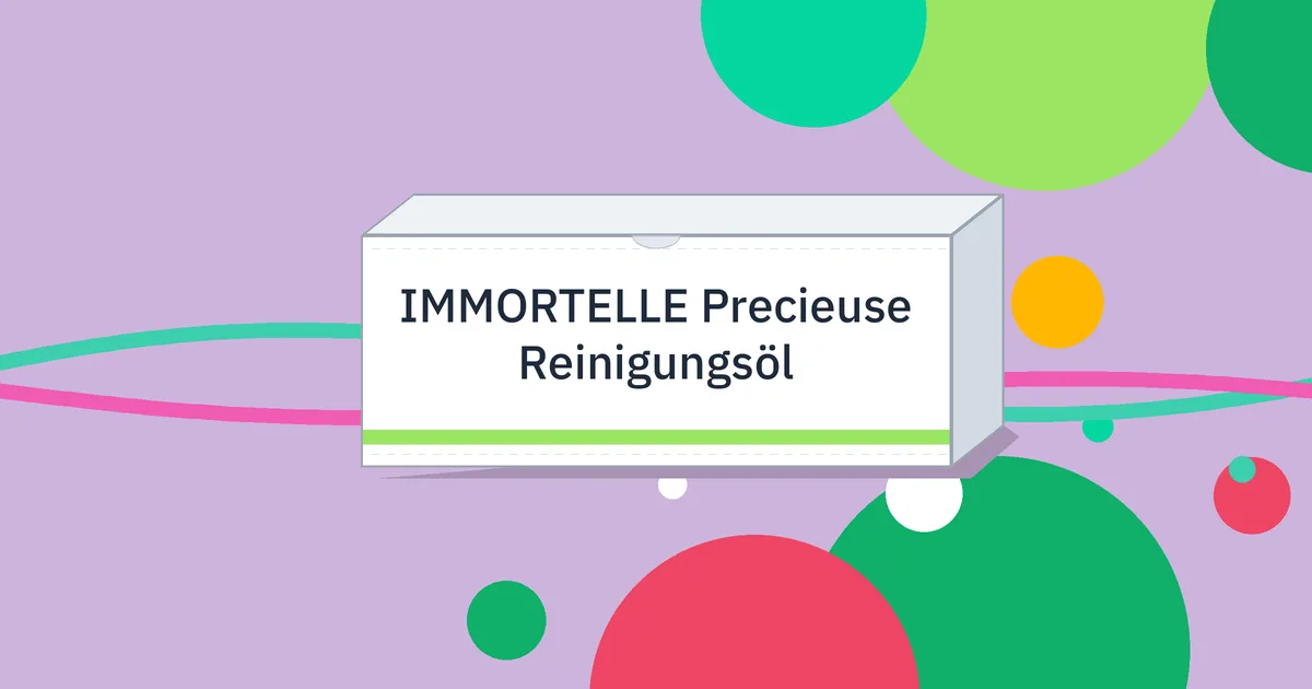 Symbolbild: Packung mit der Aufschrift IMMORTELLE Precieuse Reinigungsöl (PZN 18774050) – Verfügbarkeit und Bezug in Apotheken in Frankfurt am Main