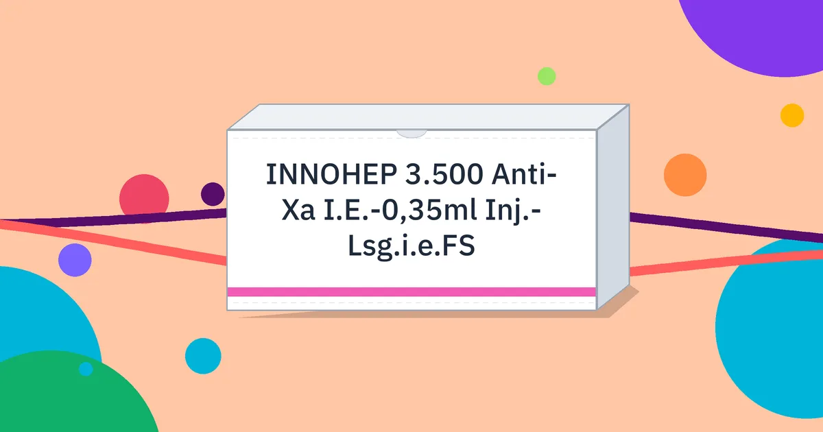 Symbolbild: Packung mit der Aufschrift INNOHEP 3.500 Anti-Xa I.E.-0,35ml Inj.-Lsg.i.e.FS (PZN 15235996) – Verfügbarkeit und Bezug in Apotheken in Frankfurt am Main