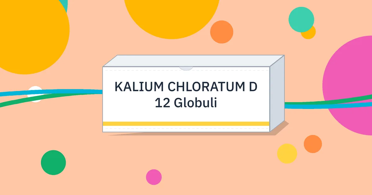 Symbolbild: Packung mit der Aufschrift KALIUM CHLORATUM D 12 Globuli (PZN 14052911) – Verfügbarkeit und Bezug in Apotheken in Frankfurt am Main