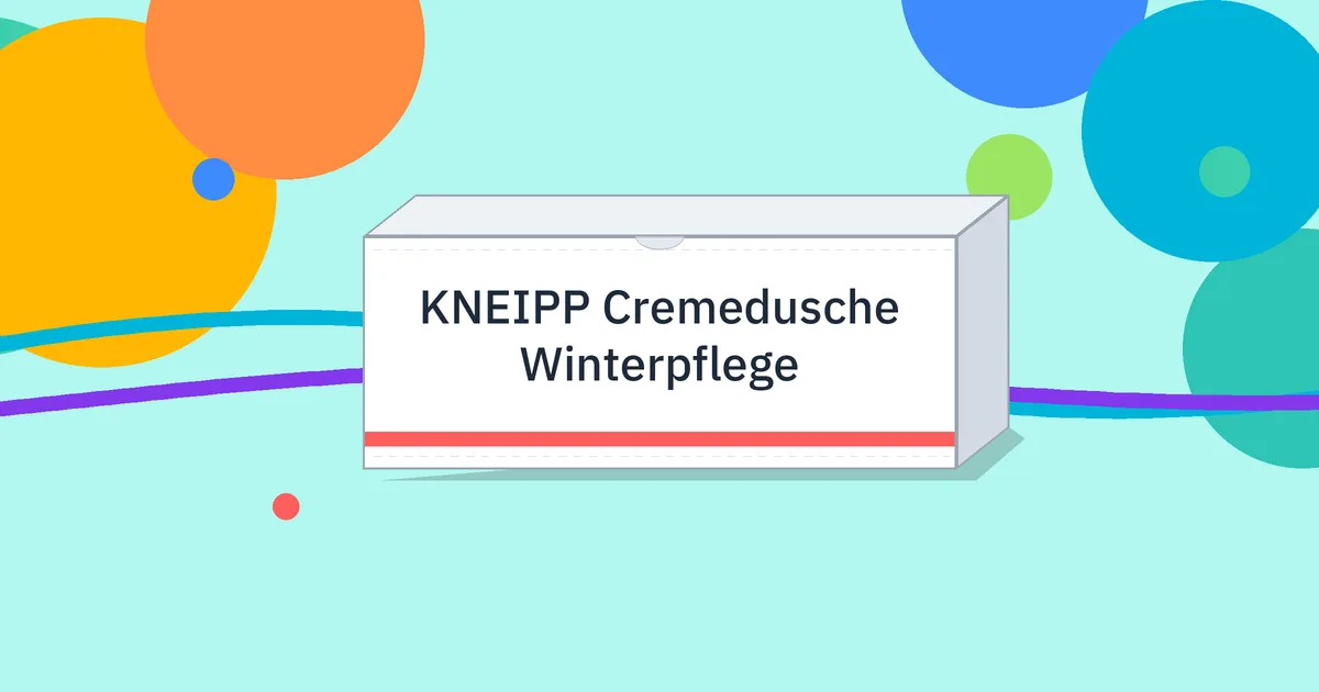 Symbolbild: Packung mit der Aufschrift KNEIPP Cremedusche Winterpflege (PZN 12387257) – Verfügbarkeit und Bezug in Apotheken in Frankfurt am Main