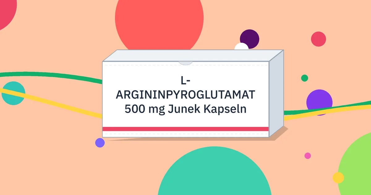 Symbolbild: Packung mit der Aufschrift L-ARGININPYROGLUTAMAT 500 mg Junek Kapseln (PZN 00138193) – Verfügbarkeit und Bezug in Apotheken in Frankfurt am Main