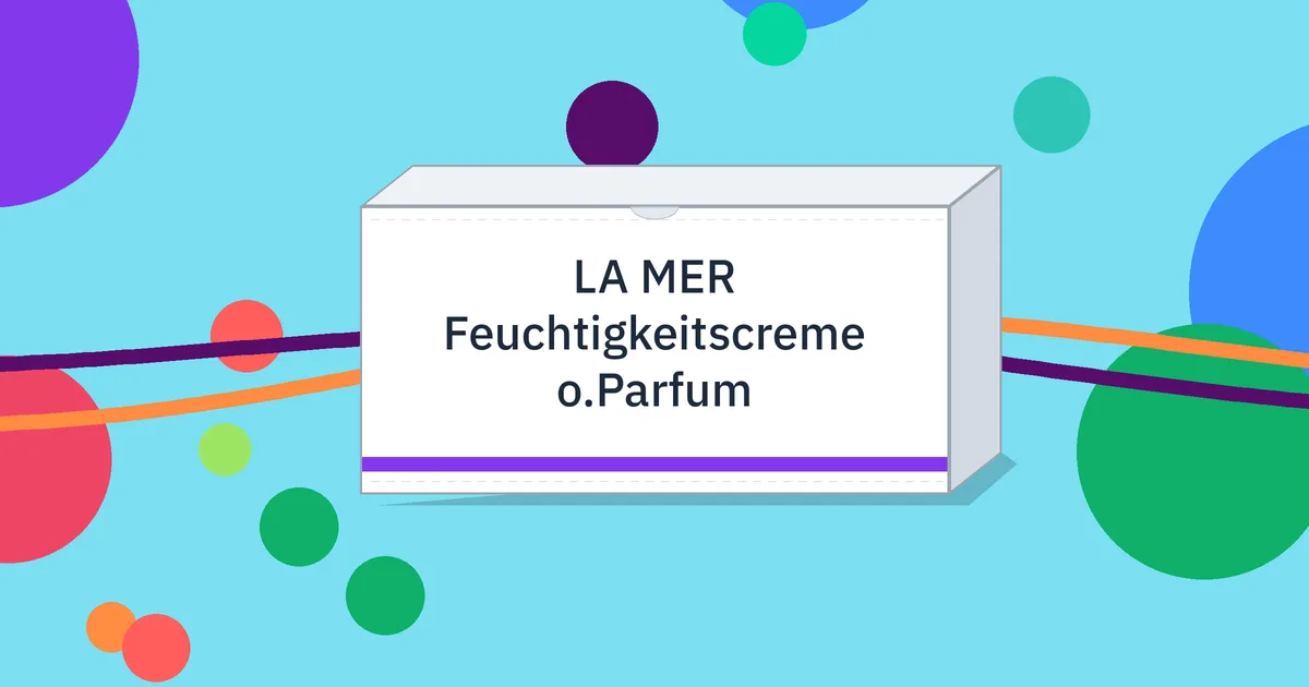 Symbolbild: Packung mit der Aufschrift LA MER Feuchtigkeitscreme o.Parfum (PZN 09307326) – Verfügbarkeit und Bezug in Apotheken in Frankfurt am Main