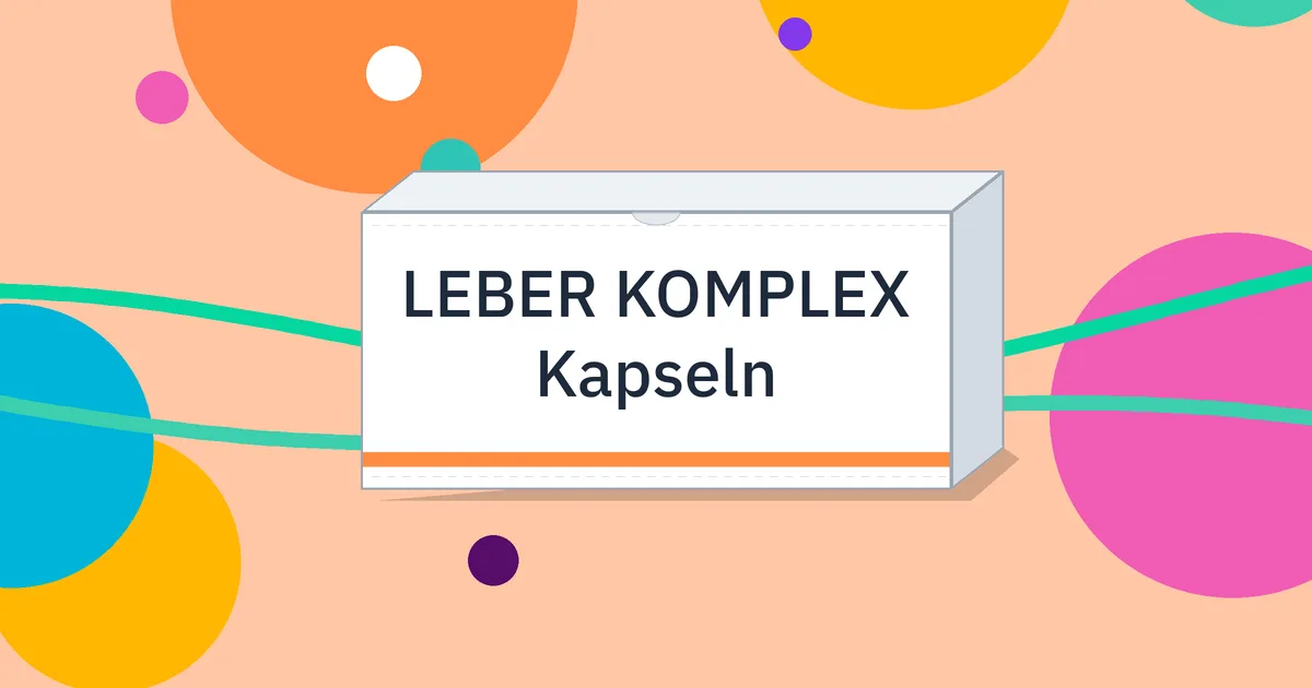 Symbolbild: Packung mit der Aufschrift LEBER KOMPLEX Kapseln (PZN 19746475) – Verfügbarkeit und Bezug in Apotheken in Frankfurt am Main