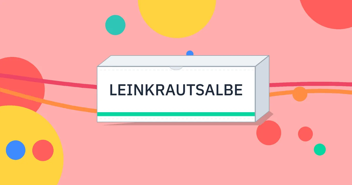 Symbolbild: Packung mit der Aufschrift LEINKRAUTSALBE (PZN 15237742) – Verfügbarkeit und Bezug in Apotheken in Frankfurt am Main