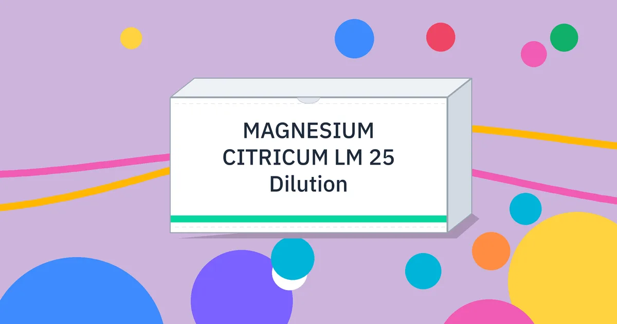 Symbolbild: Packung mit der Aufschrift MAGNESIUM CITRICUM LM 25 Dilution (PZN 13764851) – Verfügbarkeit und Bezug in Apotheken in Frankfurt am Main