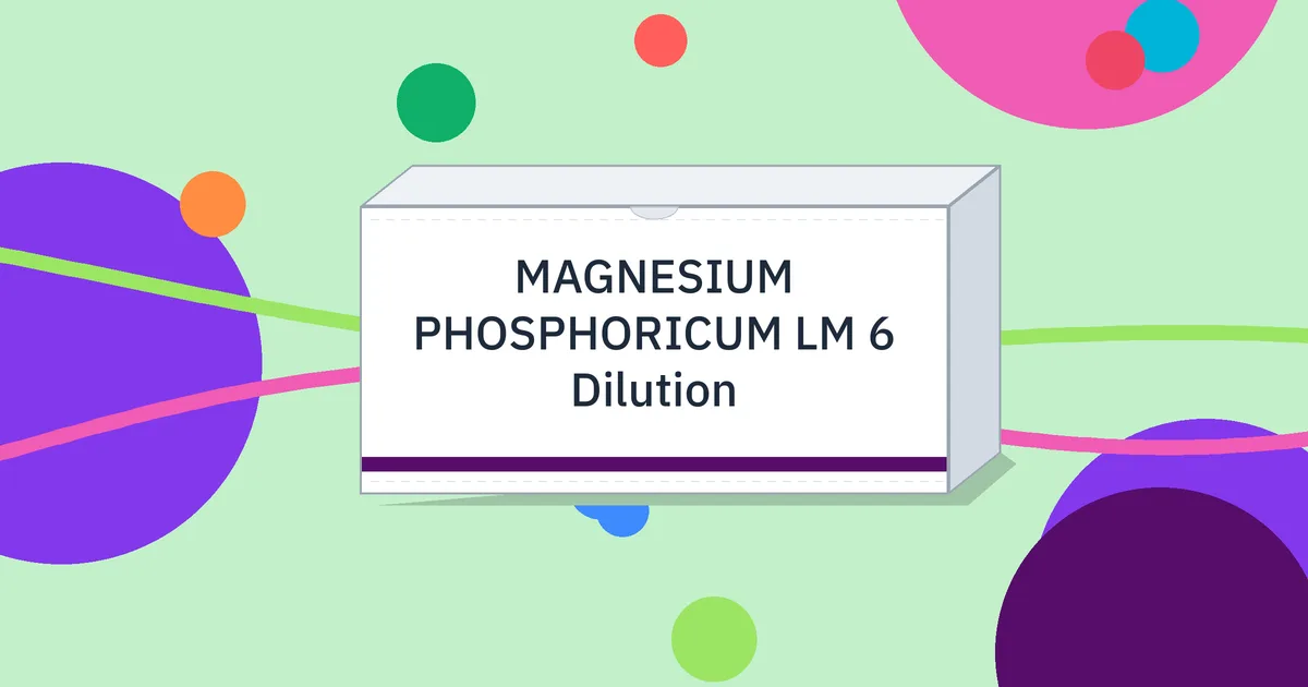 Symbolbild: Packung mit der Aufschrift MAGNESIUM PHOSPHORICUM LM 6 Dilution (PZN 07540998) – Verfügbarkeit und Bezug in Apotheken in Frankfurt am Main