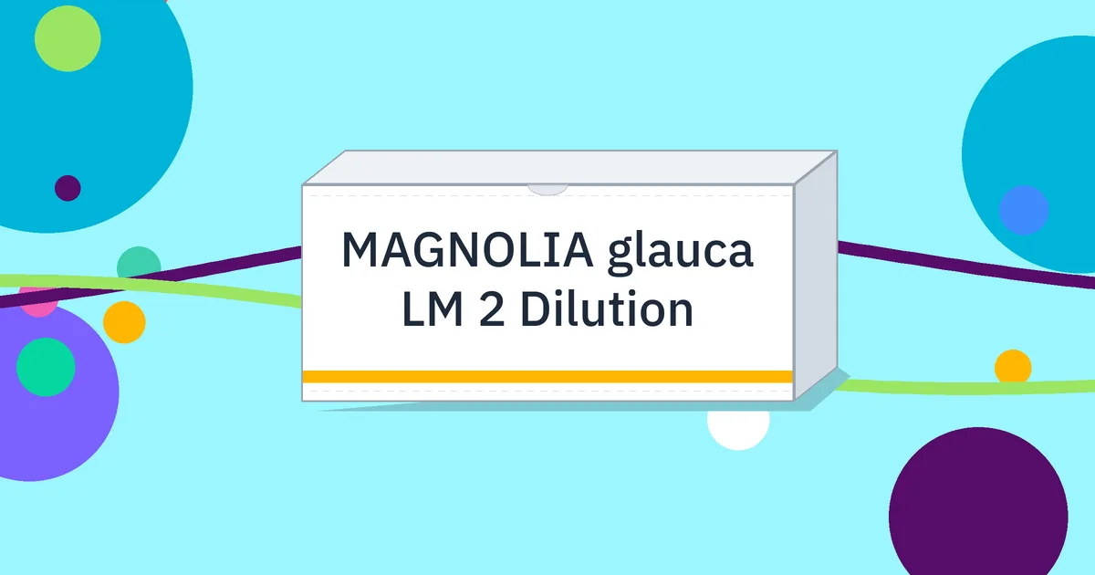 Symbolbild: Packung mit der Aufschrift MAGNOLIA glauca LM 2 Dilution (PZN 13539284) – Verfügbarkeit und Bezug in Apotheken in Frankfurt am Main