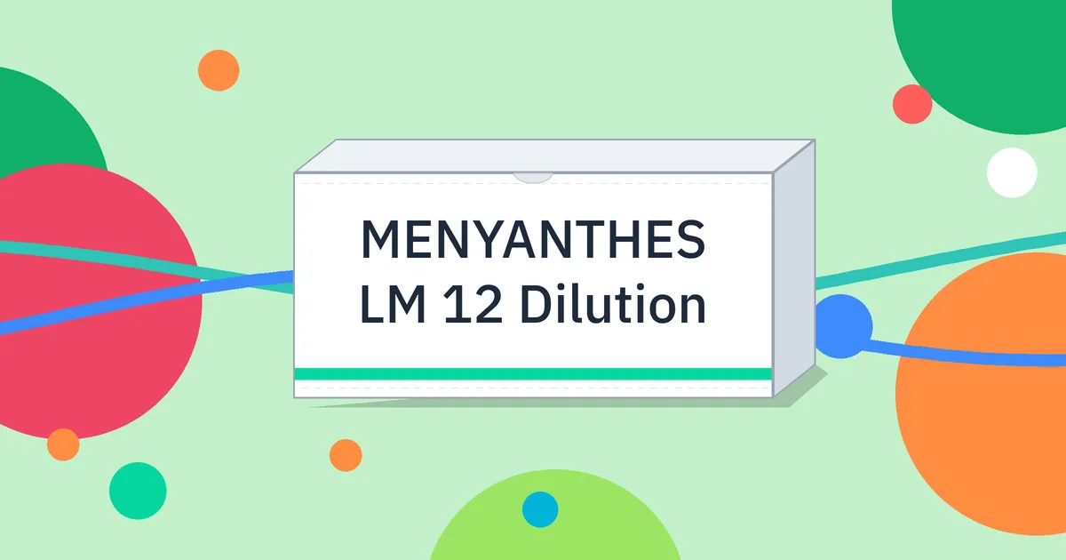 Symbolbild: Packung mit der Aufschrift MENYANTHES LM 12 Dilution (PZN 13605147) – Verfügbarkeit und Bezug in Apotheken in Frankfurt am Main