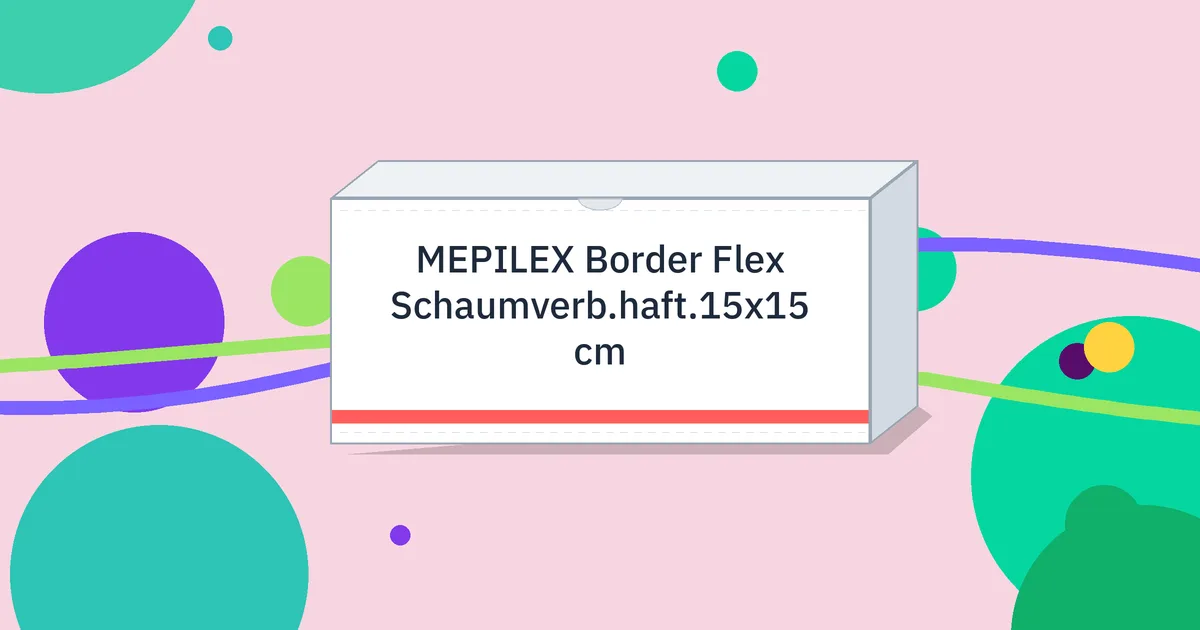Symbolbild: Packung mit der Aufschrift MEPILEX Border Flex Schaumverb.haft.15x15 cm (PZN 17282534) – Verfügbarkeit und Bezug in Apotheken in Frankfurt am Main
