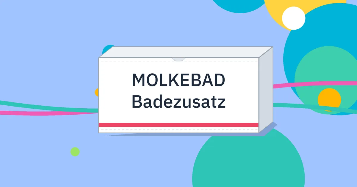 Symbolbild: Packung mit der Aufschrift MOLKEBAD Badezusatz (PZN 08534184) – Verfügbarkeit und Bezug in Apotheken in Frankfurt am Main