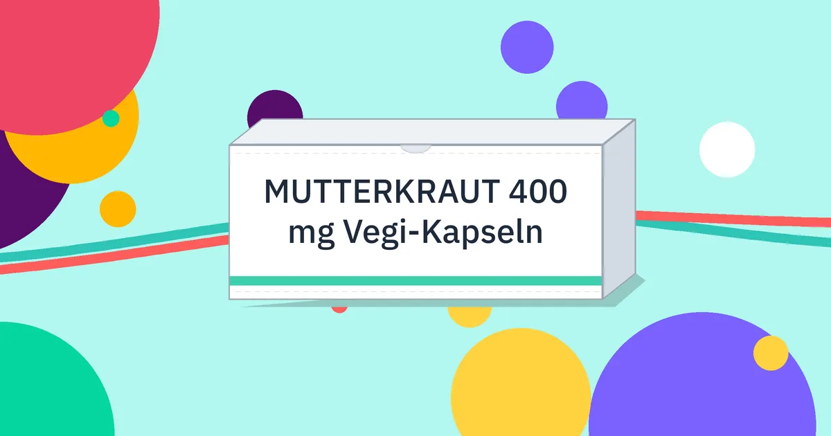 Symbolbild: Packung mit der Aufschrift MUTTERKRAUT 400 mg Vegi-Kapseln (PZN 16258255) – Verfügbarkeit und Bezug in Apotheken in Frankfurt am Main