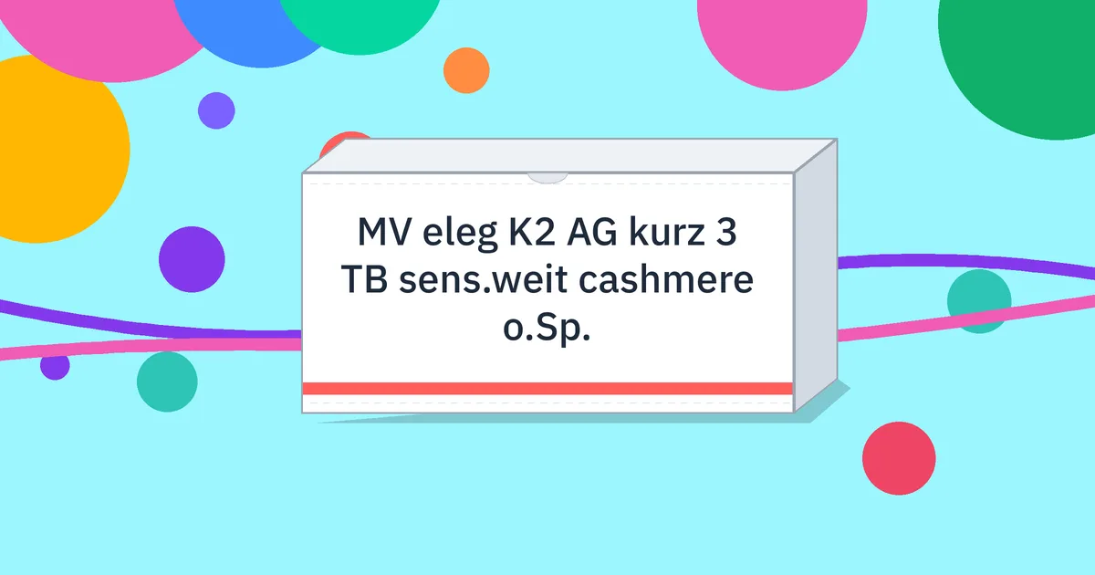 Symbolbild: Packung mit der Aufschrift MV eleg K2 AG kurz 3 TB sens.weit cashmere o.Sp. (PZN 14674417) – Verfügbarkeit und Bezug in Apotheken in Frankfurt am Main