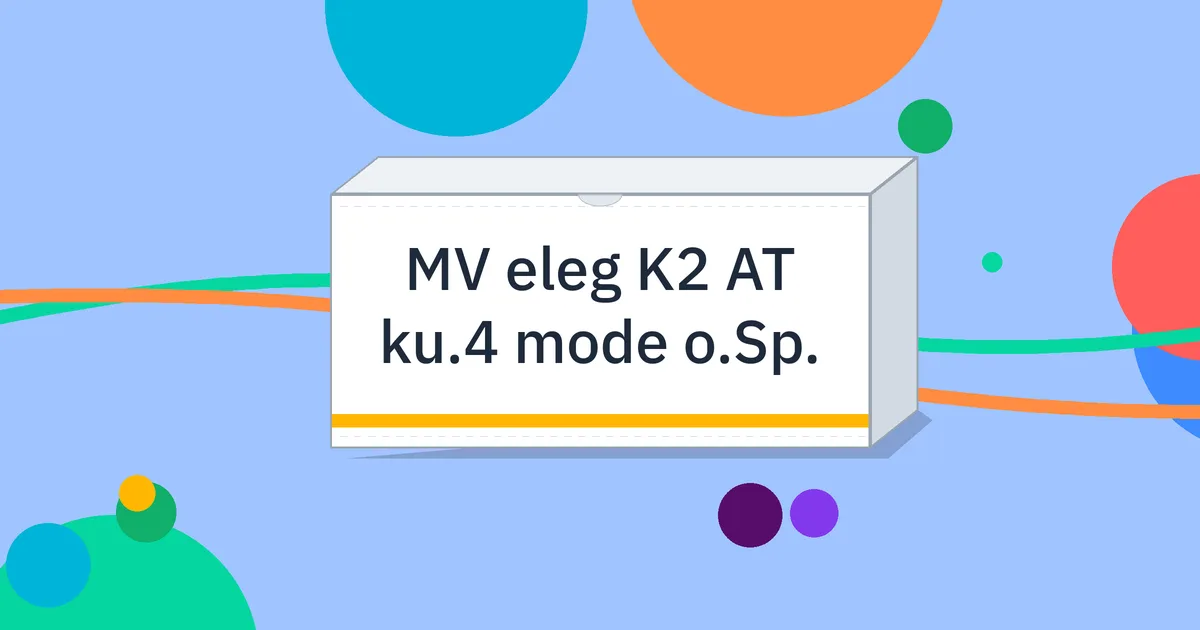 Symbolbild: Packung mit der Aufschrift MV eleg K2 AT ku.4 mode o.Sp. (PZN 04542790) – Verfügbarkeit und Bezug in Apotheken in Frankfurt am Main