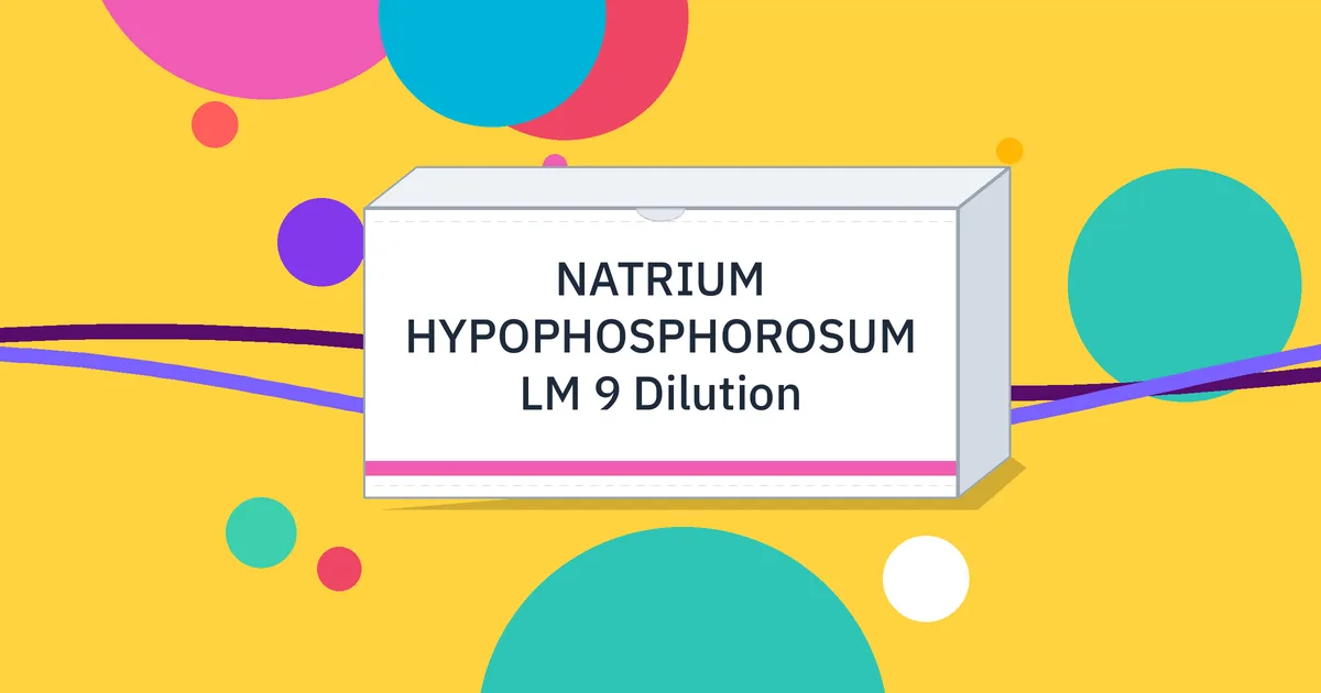 Symbolbild: Packung mit der Aufschrift NATRIUM HYPOPHOSPHOROSUM LM 9 Dilution (PZN 12963382) – Verfügbarkeit und Bezug in Apotheken in Frankfurt am Main