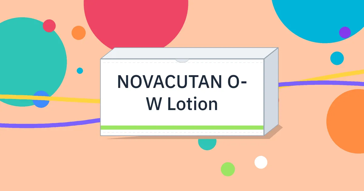 Symbolbild: Packung mit der Aufschrift NOVACUTAN O-W Lotion (PZN 00026525) – Verfügbarkeit und Bezug in Apotheken in Frankfurt am Main