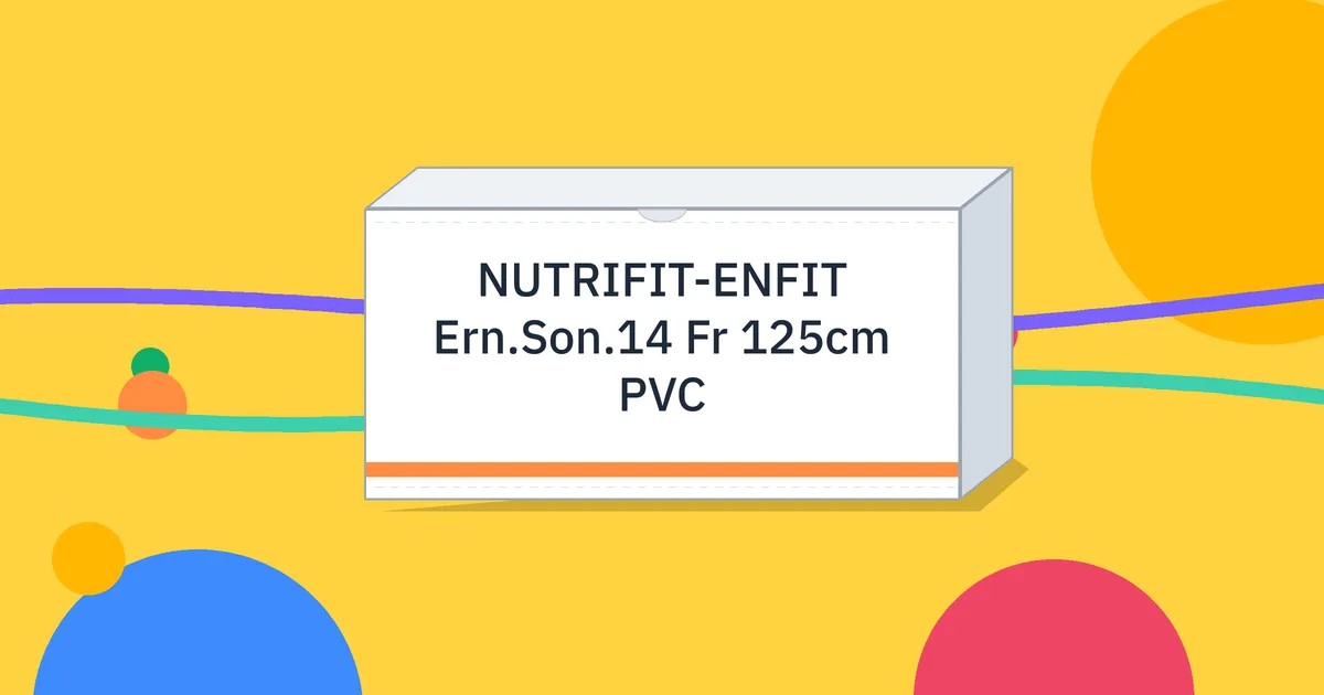 Symbolbild: Packung mit der Aufschrift NUTRIFIT-ENFIT Ern.Son.14 Fr 125cm PVC (PZN 14173632) – Verfügbarkeit und Bezug in Apotheken in Frankfurt am Main
