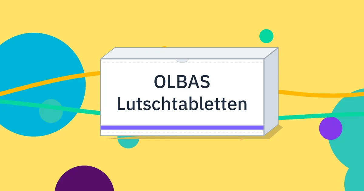 Symbolbild: Packung mit der Aufschrift OLBAS Lutschtabletten (PZN 01833989) – Verfügbarkeit und Bezug in Apotheken in Frankfurt am Main