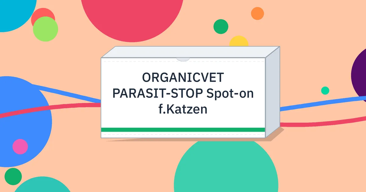 Symbolbild: Packung mit der Aufschrift ORGANICVET PARASIT-STOP Spot-on f.Katzen (PZN 09634232) – Verfügbarkeit und Bezug in Apotheken in Frankfurt am Main