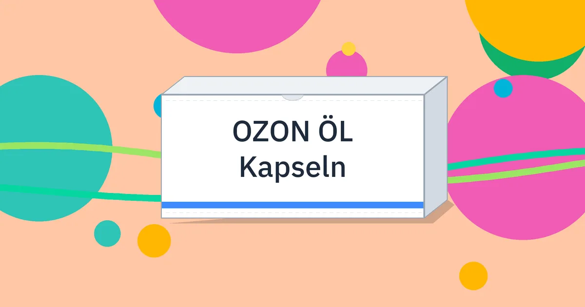 Symbolbild: Packung mit der Aufschrift OZON ÖL Kapseln (PZN 10323603) – Verfügbarkeit und Bezug in Apotheken in Frankfurt am Main