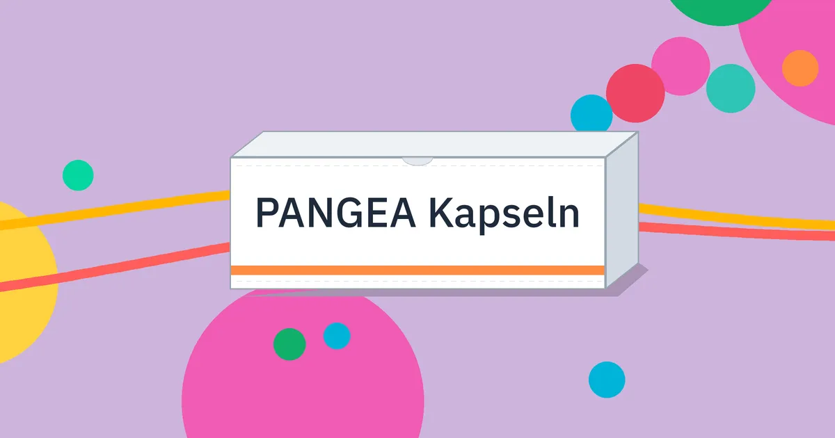 Symbolbild: Packung mit der Aufschrift PANGEA Kapseln (PZN 16007501) – Verfügbarkeit und Bezug in Apotheken in Frankfurt am Main