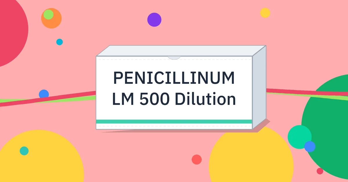 Symbolbild: Packung mit der Aufschrift PENICILLINUM LM 500 Dilution (PZN 13694228) – Verfügbarkeit und Bezug in Apotheken in Frankfurt am Main