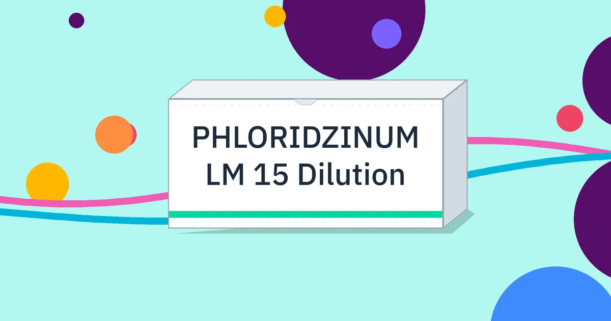 Symbolbild: Packung mit der Aufschrift PHLORIDZINUM LM 15 Dilution (PZN 13639287) – Verfügbarkeit und Bezug in Apotheken in Frankfurt am Main