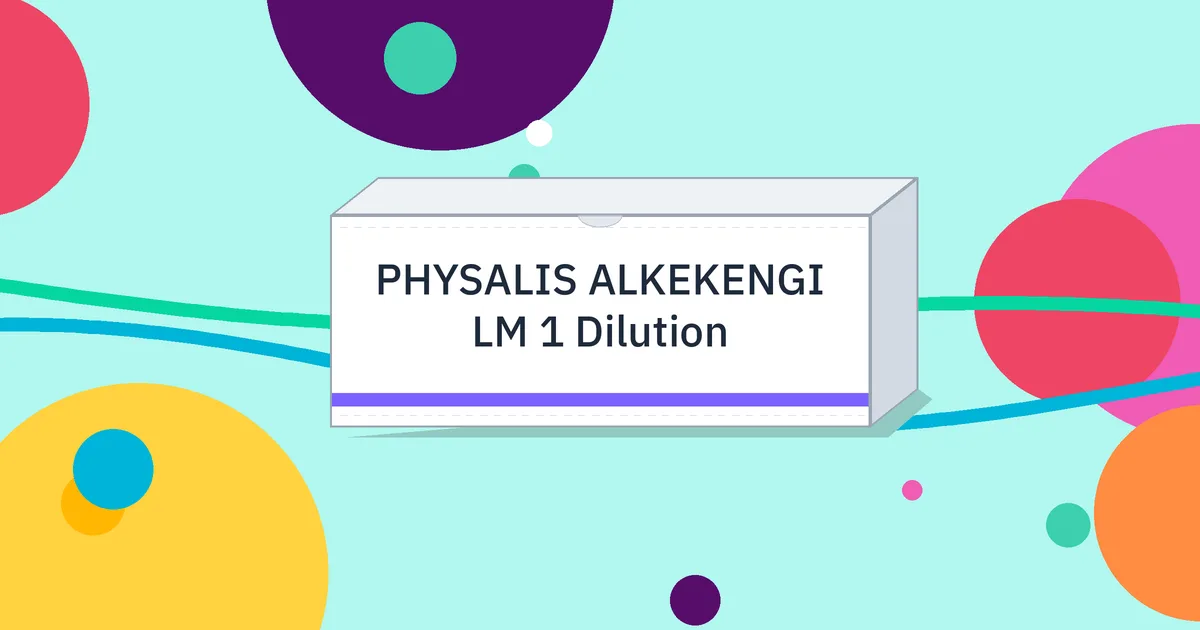 Symbolbild: Packung mit der Aufschrift PHYSALIS ALKEKENGI LM 1 Dilution (PZN 13639577) – Verfügbarkeit und Bezug in Apotheken in Frankfurt am Main