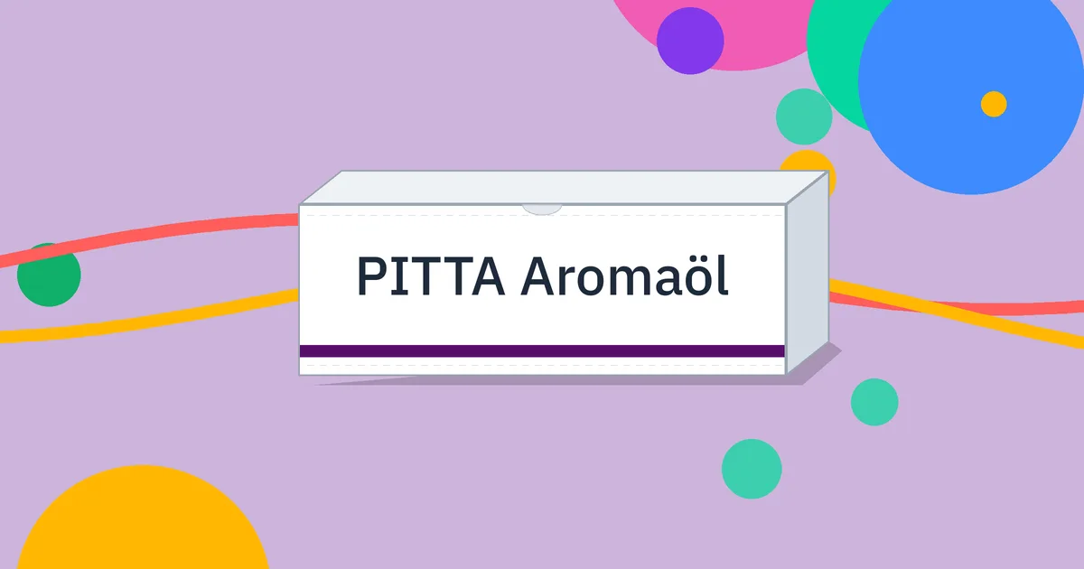 Symbolbild: Packung mit der Aufschrift PITTA Aromaöl (PZN 09101843) – Verfügbarkeit und Bezug in Apotheken in Frankfurt am Main