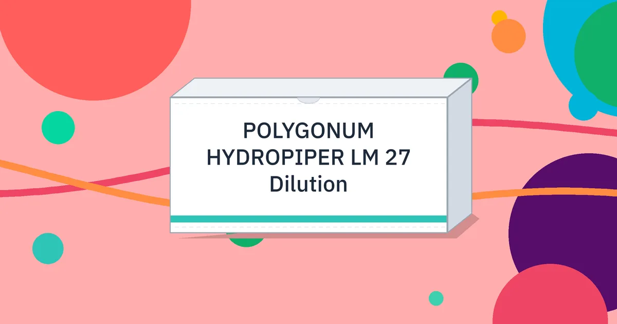 Symbolbild: Packung mit der Aufschrift POLYGONUM HYDROPIPER LM 27 Dilution (PZN 13662599) – Verfügbarkeit und Bezug in Apotheken in Frankfurt am Main