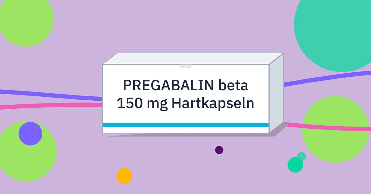 Symbolbild: Packung mit der Aufschrift PREGABALIN beta 150 mg Hartkapseln (PZN 12740423) – Verfügbarkeit und Bezug in Apotheken in Frankfurt am Main