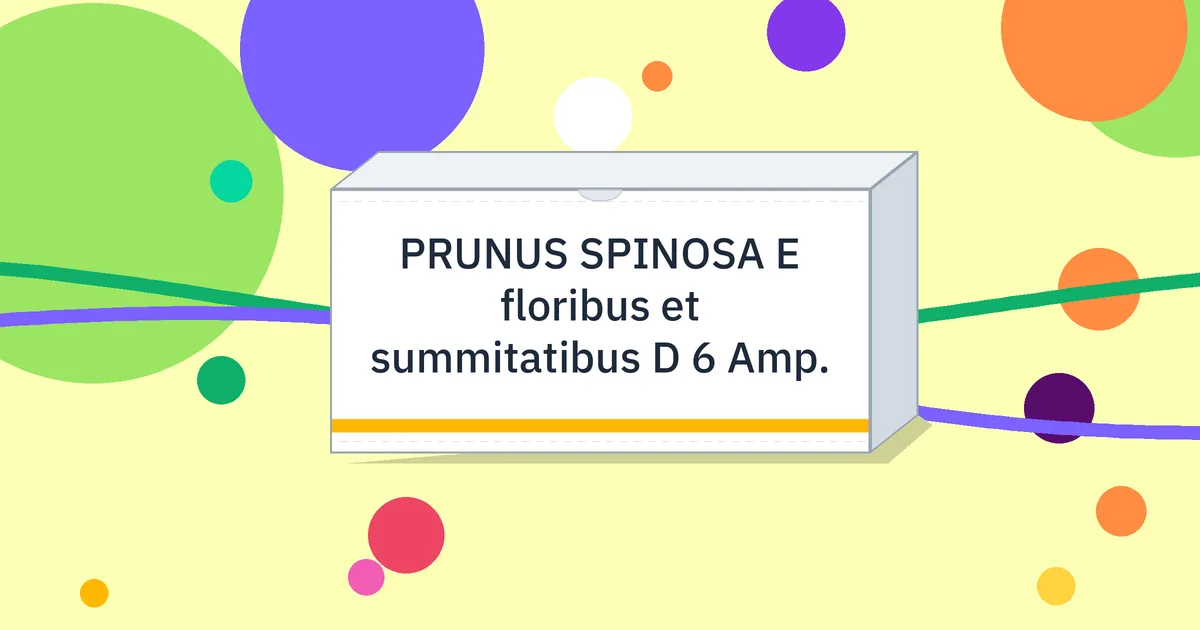 Symbolbild: Packung mit der Aufschrift PRUNUS SPINOSA E floribus et summitatibus D 6 Amp. (PZN 02830355) – Verfügbarkeit und Bezug in Apotheken in Frankfurt am Main
