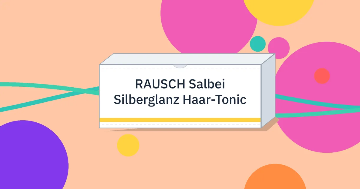 Symbolbild: Packung mit der Aufschrift RAUSCH Salbei Silberglanz Haar-Tonic (PZN 11046086) – Verfügbarkeit und Bezug in Apotheken in Frankfurt am Main