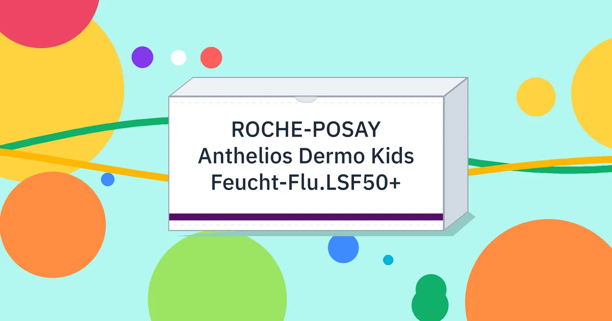 Symbolbild: Packung mit der Aufschrift ROCHE-POSAY Anthelios Dermo Kids Feucht-Flu.LSF50+ (PZN 17154204) – Verfügbarkeit und Bezug in Apotheken in Frankfurt am Main
