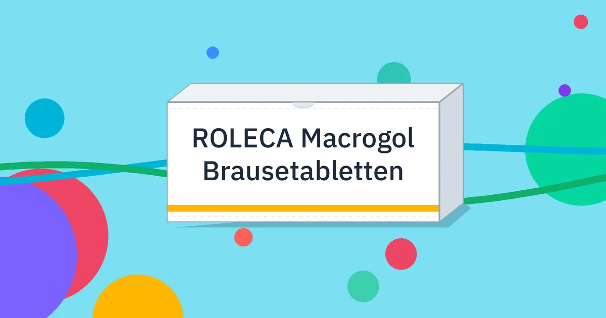 Symbolbild: Packung mit der Aufschrift ROLECA Macrogol Brausetabletten (PZN 20285275) – Verfügbarkeit und Bezug in Apotheken in Frankfurt am Main